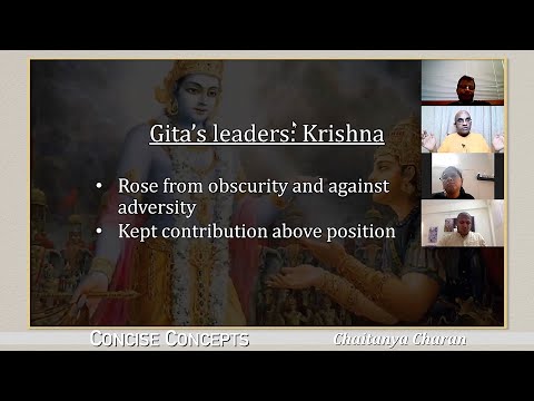 How is the Gita relevant to the present day leaders - Chaitanya Charan ...